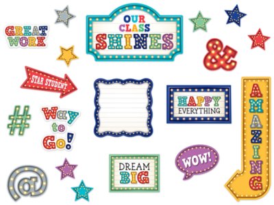 Marquee: Our Class Shines Bulletin Board Set at Lakeshore Learning