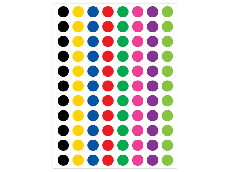 Colorful Circle Mini Stickers at Lakeshore Learning
