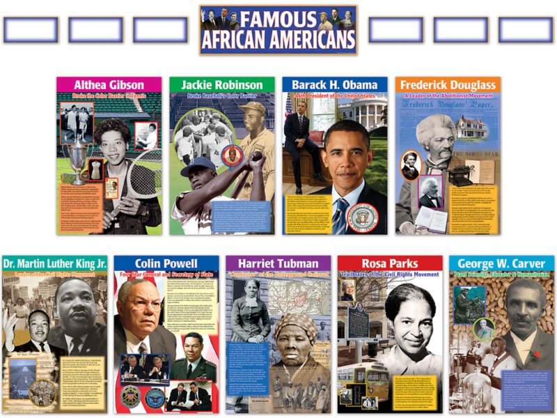 Famous African Americans Bulletin Board Set at Lakeshore Learning