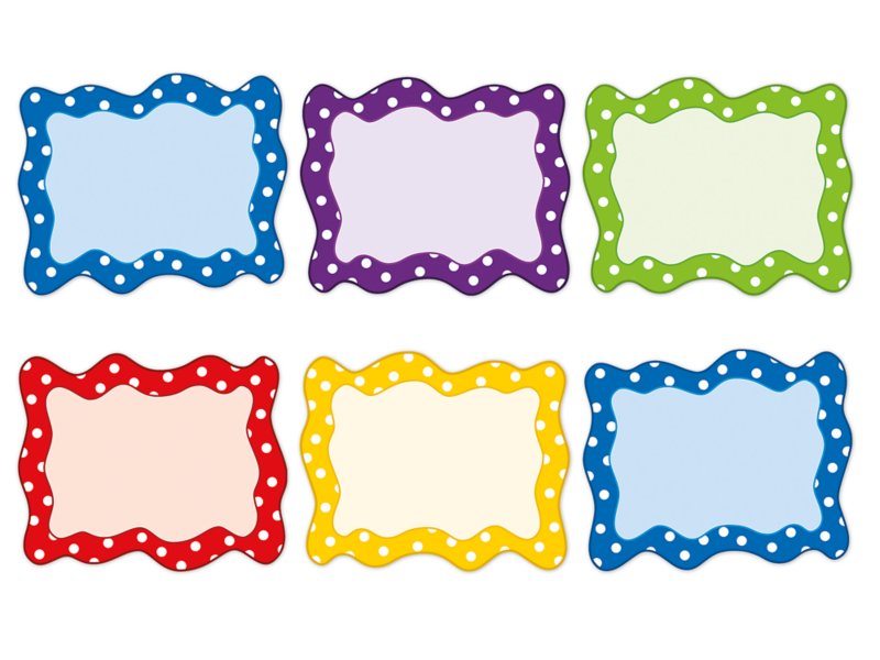 Polka Dot Card Accents at Lakeshore Learning