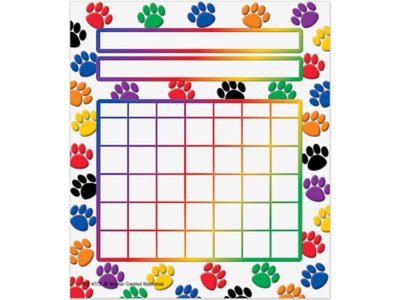 Paw Print Mini Incentive Charts at Lakeshore Learning