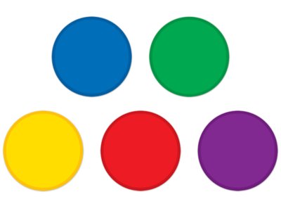 Colorful Circle Mini Accents at Lakeshore Learning