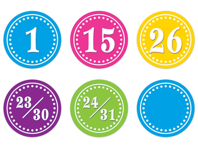 Bright Circle Calendar Mini Accents at Lakeshore Learning