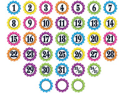 Polka Dot Calendar Mini Accents at Lakeshore Learning