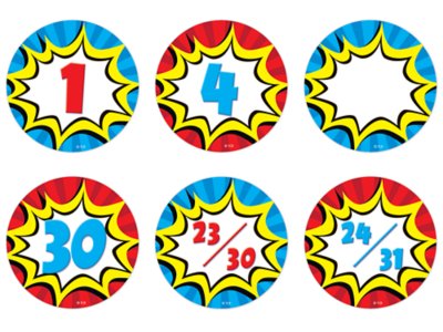 Superhero Burst Accents at Lakeshore Learning