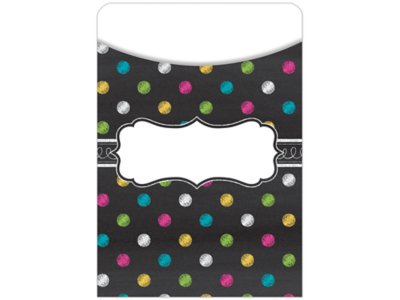 Chalkboard Brights Library Pockets at Lakeshore Learning