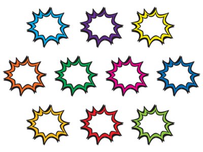 Superhero Burst Accents at Lakeshore Learning