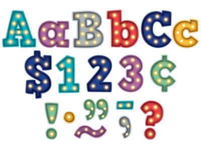 Punch-Out Letters | Classroom Bulletin Board Decor | Lakeshore®