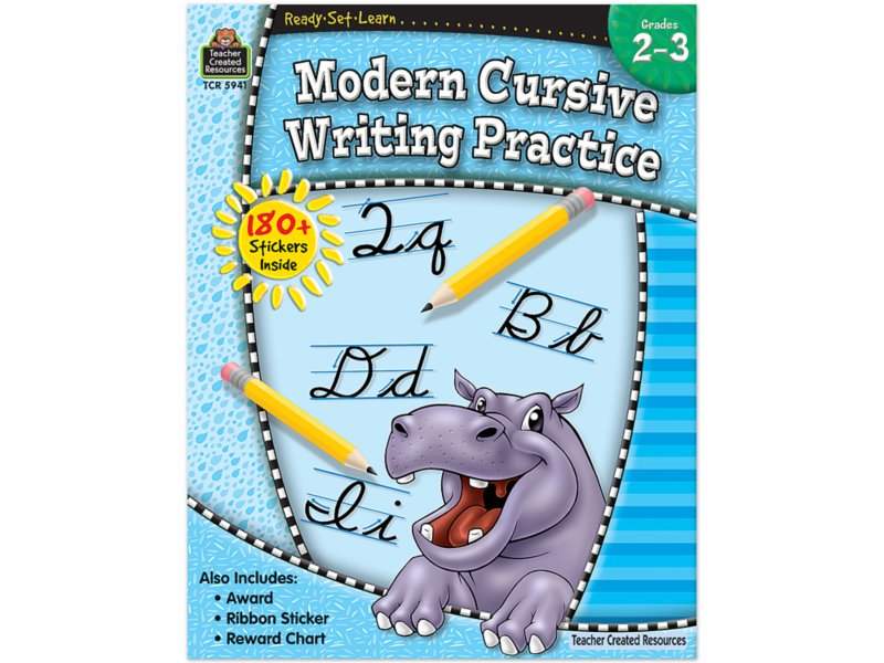 Modern Cursive Writing Practice Workbook at Lakeshore Learning