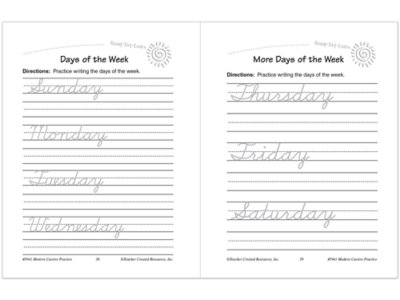 Modern Cursive Writing Practice Workbook at Lakeshore Learning