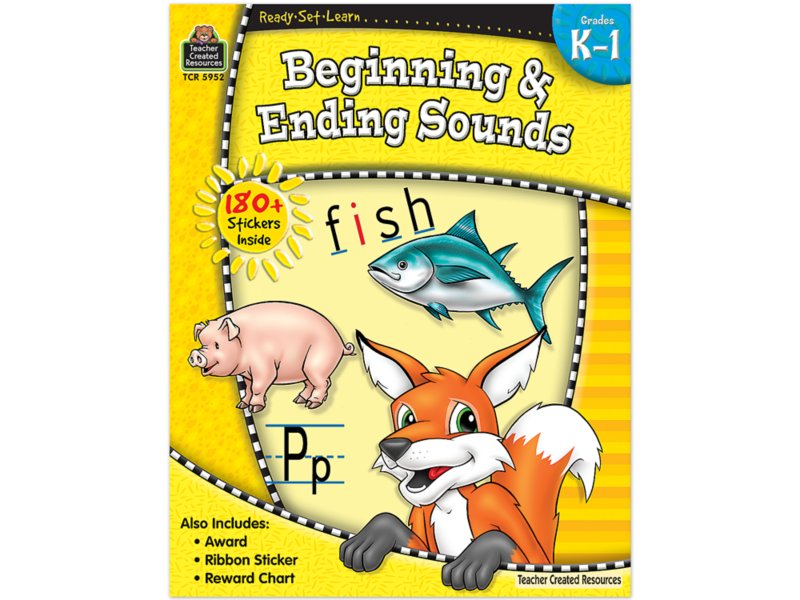 Beginning & Ending Sounds Workbook at Lakeshore Learning