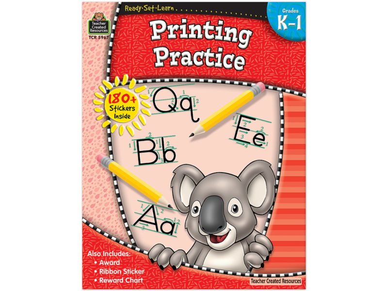 Printing Practice Workbook at Lakeshore Learning