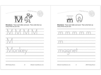 Printing Practice Workbook at Lakeshore Learning