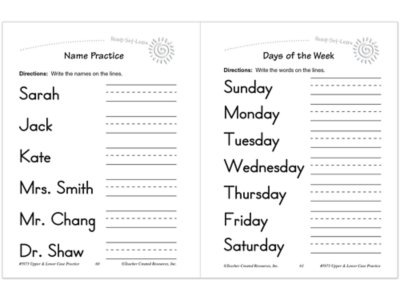 Letter Practice Workbook at Lakeshore Learning