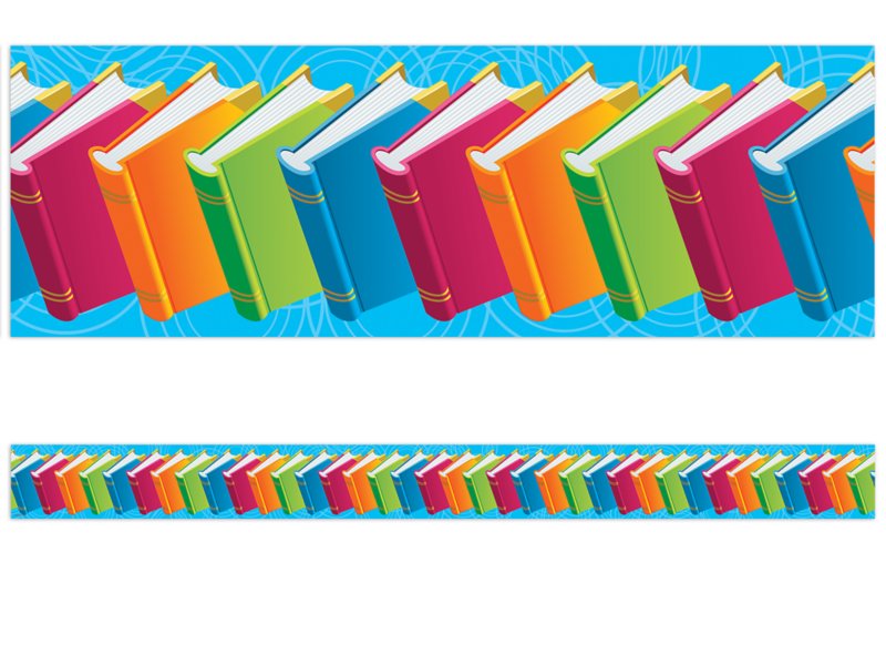 Colorful Book Border at Lakeshore Learning
