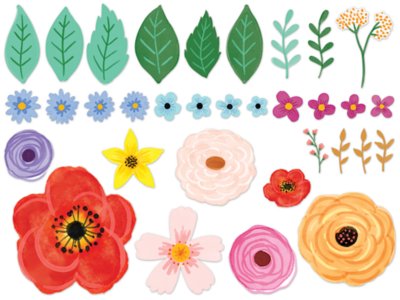 Wildflowers Bulletin Board Set at Lakeshore Learning