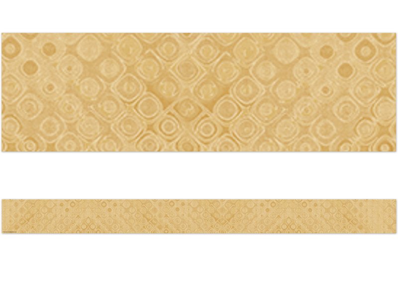 Wonderfully Wild Gold Textile Border at Lakeshore Learning