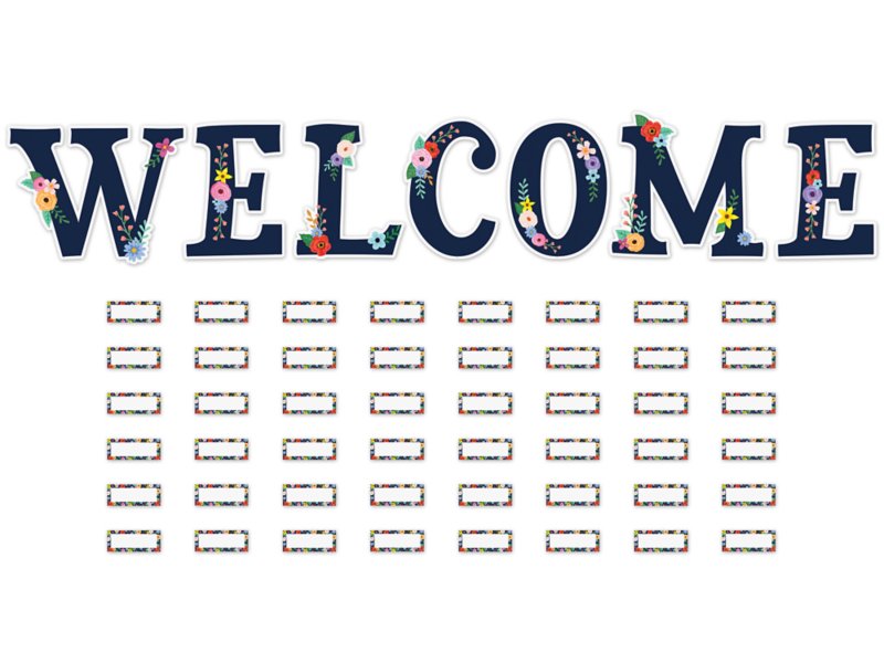 Wildflowers Welcome Bulletin Board Set at Lakeshore Learning