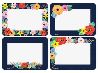 Rustic Bloom Name Tags - Variety Pack at Lakeshore Learning