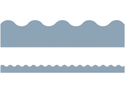 Classroom Cottage Blue Petal Border at Lakeshore Learning