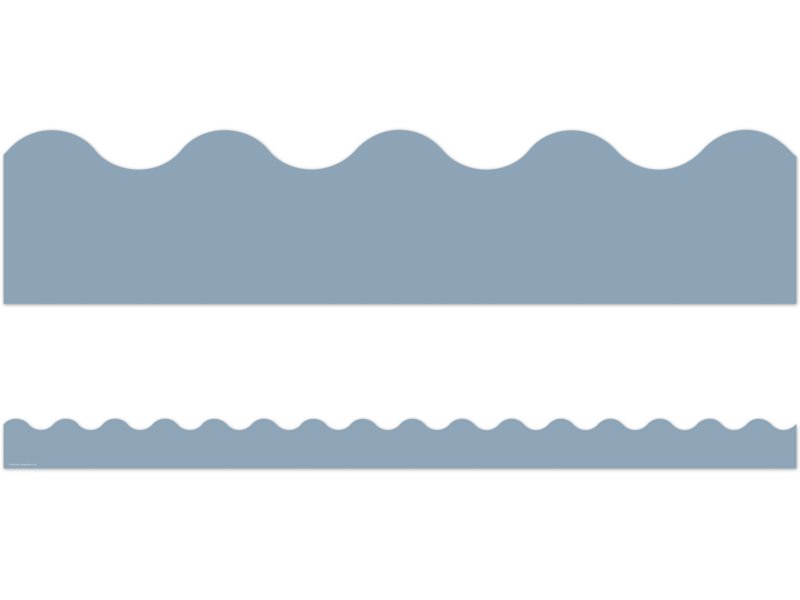 Classroom Cottage Blue Scalloped Border at Lakeshore Learning