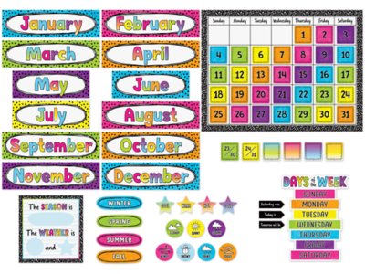 Brights 4Ever Calendar Bulletin Board Set at Lakeshore Learning