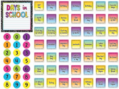 Brights 4Ever Calendar Bulletin Board Set at Lakeshore Learning