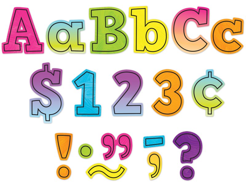 Brights 4Ever 4" Punch-Out Letters at Lakeshore Learning