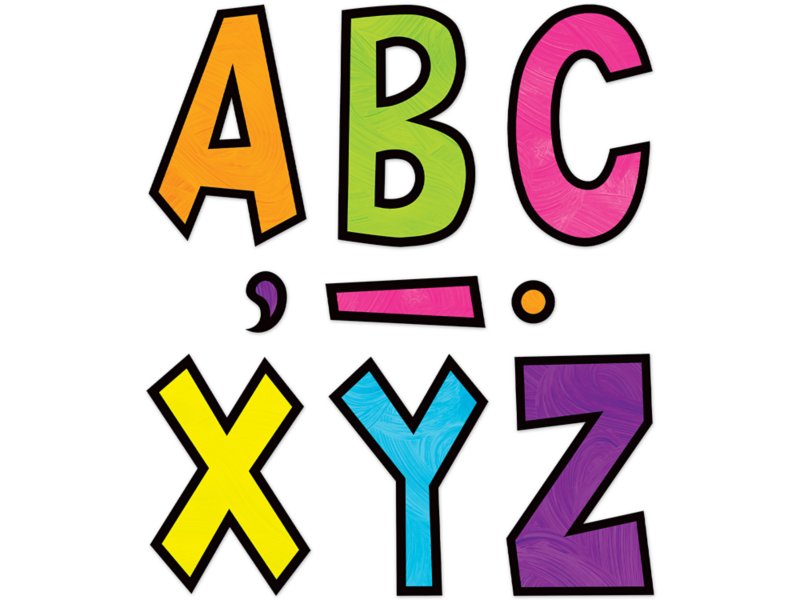Brights 4Ever 7" Punch-Out Letters at Lakeshore Learning