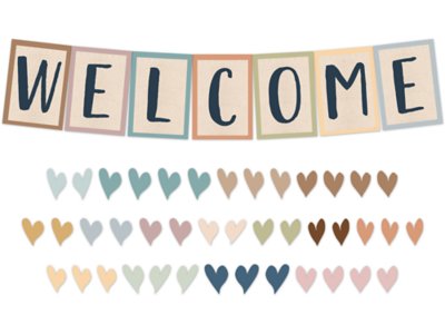 Everyone Is Welcome Pennant Bulletin Board Set at Lakeshore Learning