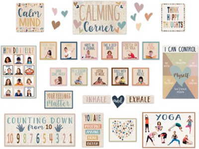 Everyone Is Welcome Calming Corner Bulletin Board Set at Lakeshore Learning