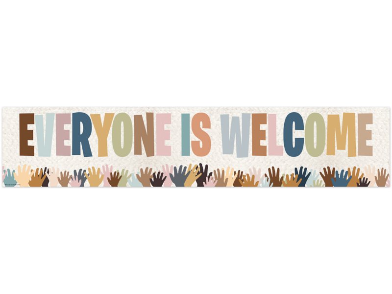 Everyone Is Welcome Banner at Lakeshore Learning