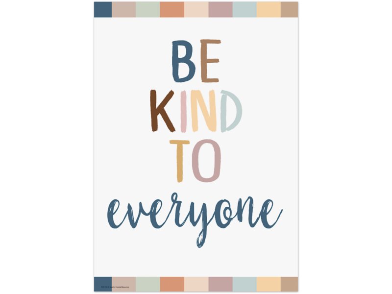 Everyone Is Welcome Be Kind Poster at Lakeshore Learning