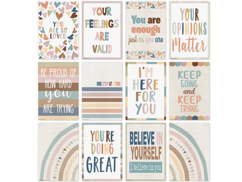 Everyone Is Welcome Motivational Small Poster Pack at Lakeshore Learning