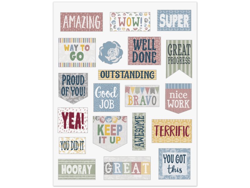 Classroom Cottage Motivational Stickers at Lakeshore Learning