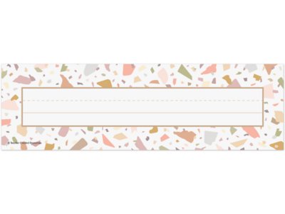 Terrazzo Tones Nameplates at Lakeshore Learning