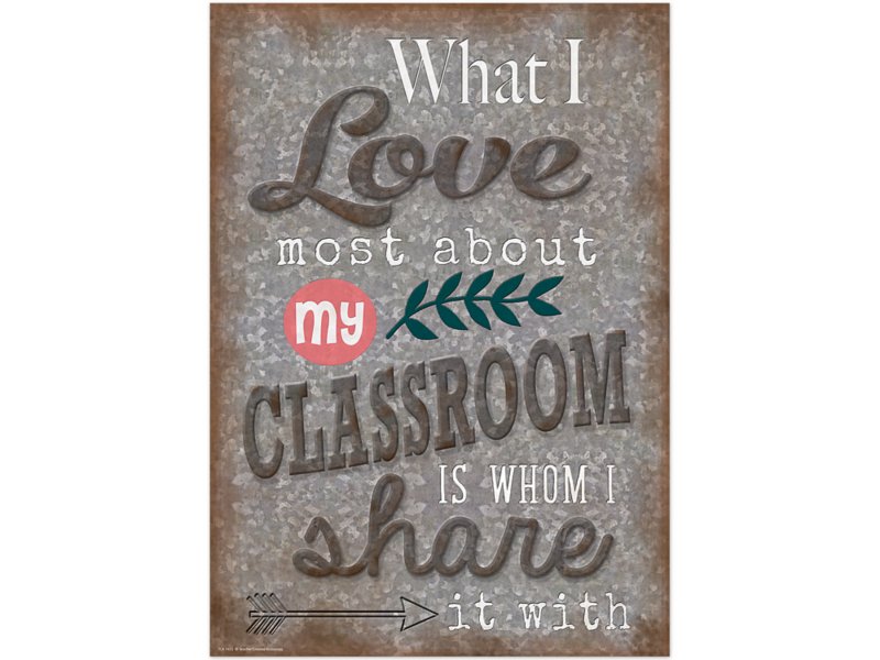 Home Sweet Classroom What I Love Most Poster at Lakeshore Learning