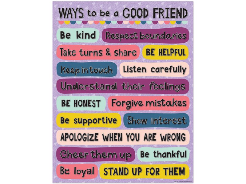 Oh Happy Day! Ways to Be a Good Friend Poster at Lakeshore Learning