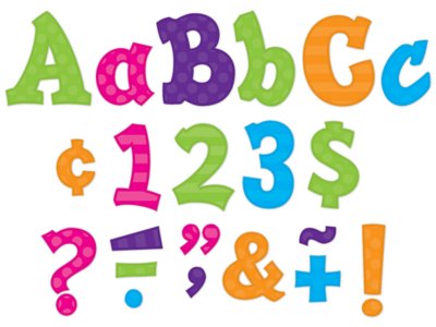 Punch-Out Letters | Classroom Bulletin Board Decor | Lakeshore®