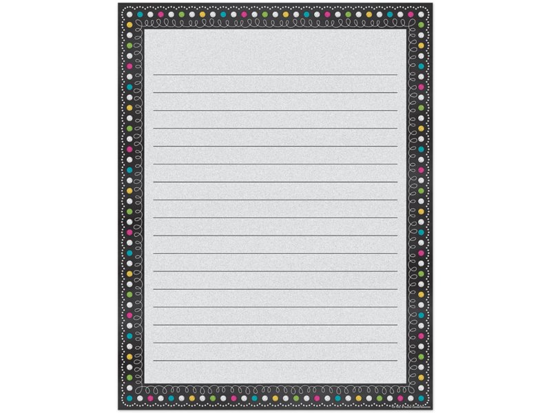 Chalkboard Brights Lined Poster at Lakeshore Learning