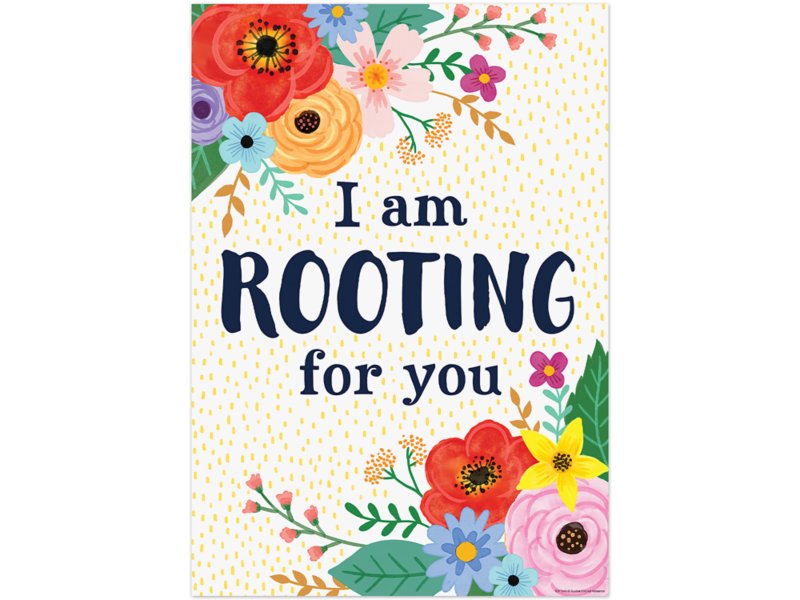 Wildflowers Rooting for You Poster at Lakeshore Learning