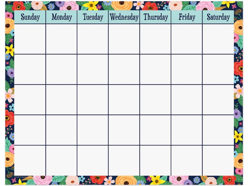 Wildflowers Classroom Calendar at Lakeshore Learning