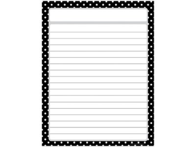 Black Polka Dot Lined Poster at Lakeshore Learning