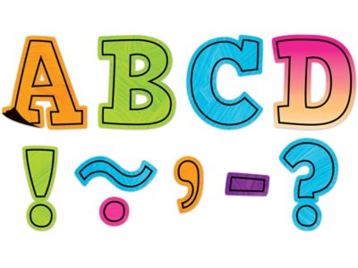 Punch-Out Letters | Classroom Bulletin Board Decor | Lakeshore®