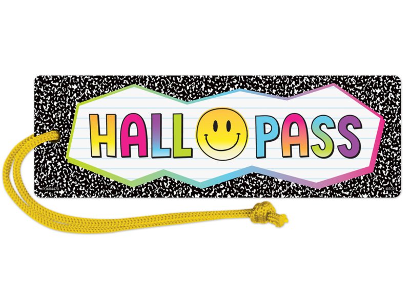 Hall Pass Clip Art Hall Passes Hollywood Movies Theme Editable (Boys,