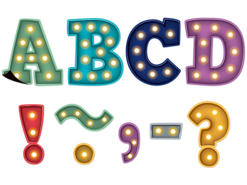 Marquee 3" Magnetic Punch-Out Letters at Lakeshore Learning
