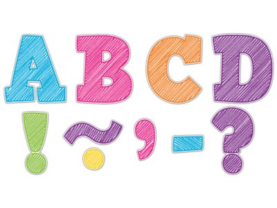Punch-Out Letters | Classroom Bulletin Board Decor | Lakeshore®