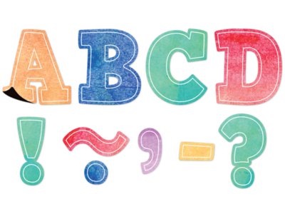 Punch-Out Letters | Classroom Bulletin Board Decor | Lakeshore®