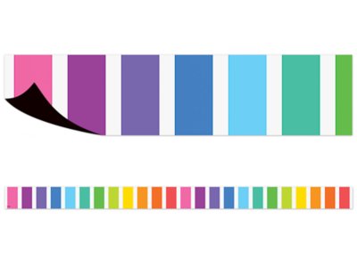 Rainbow Striped Magnetic Border at Lakeshore Learning