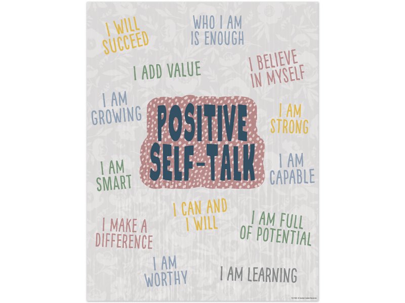 Classroom Cottage Positive Self-Talk Poster at Lakeshore Learning